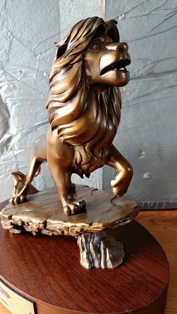 WALT DISNEY- DISNEY Land 20 Years Cast Member Statue Simba - Bronze ...