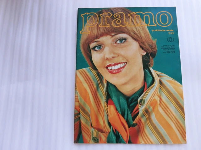 DDR PRAMO PRAKTISCHE Mode + Schnittmuster 7/1977 - Kleid Bluse Rock ...