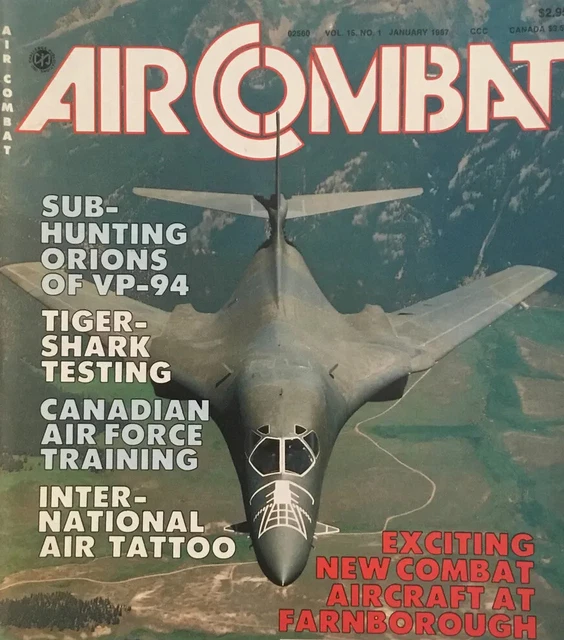AIR COMBAT MAGAZINE January 1987 Rockwell B-1B, Northrop F-20 ...