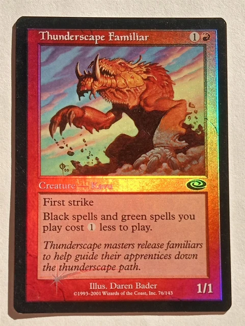 MAGIC MTG - Thunderscape Familiar (Foil) - Planeshift - LP EUR 10,06 - PicClick FR