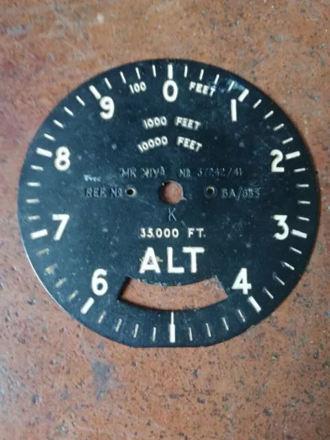 GENUINE WW2 BRITISH Airborne Horsa Pilots Altimeter Cockpit Dial. £32. ...