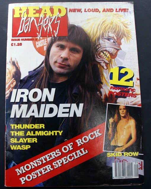IRON MAIDEN SLAYER Magazine 12x A2 Posters Monsters Of Rock Poster ...
