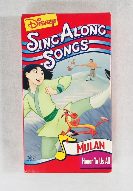 Disneys Sing Along Songs Vhs Mulan Honor To Us All Video Tape Buy 2