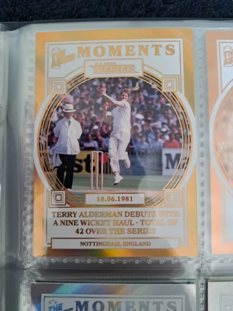 2025/26 TRADERS CRICKET Card. Ashes BBL WBBL Ashes Moments Gold Terry ...