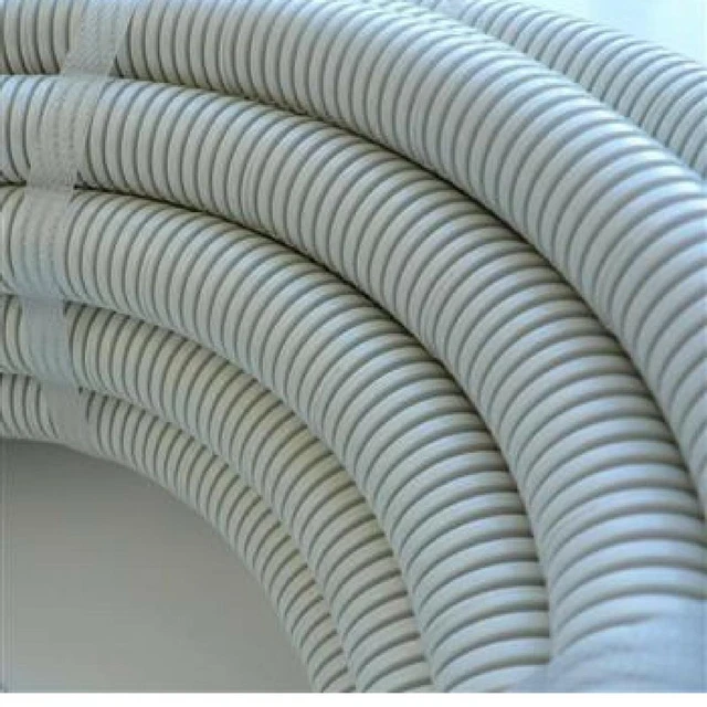 FLEXIBLE PVC CONDUIT Pipe Electrical Corrugated Conduit 20mm D 25m Roll ...