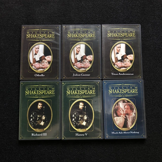 LOT OF 6 BBC Shakespeare Collection DVDs Time Life Comedy Tragedy ...