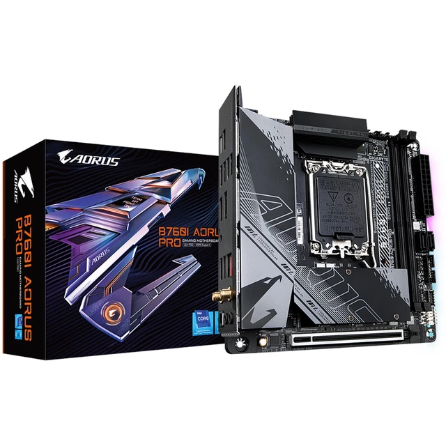 GIGABYTE B760I AORUS PRO DDR5 Motherboard, Intel Socket 1700, 1x PCIe 4 ...