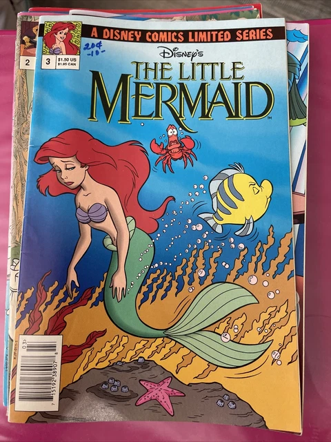 The Little Mermaid 3 Ariel Flounder Sebastian Disney Comics 1992 Limited Series 1500 Picclick