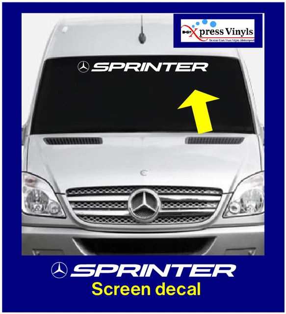 MERCEDES SPRINTER WINDSCREEN decal. Sprinter van sticker graphic ANY ...