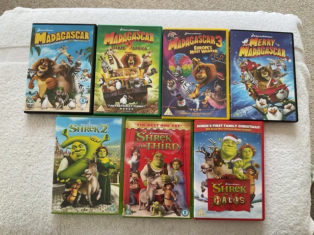 MADAGASCAR & SHREK DVD’s £5.45 - PicClick UK