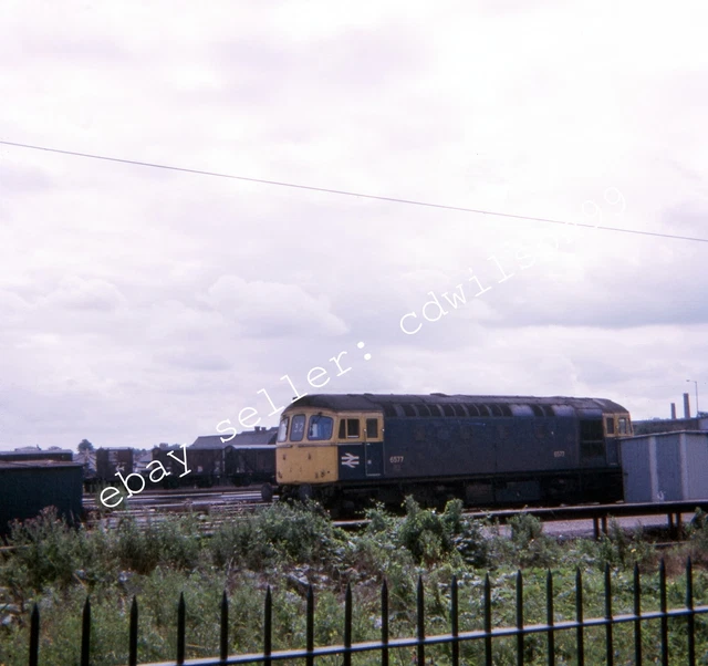 BRITISH RAILWAY SLIDE - BR Class 33 No. 6577 at Norwood 1973 [R352] £1. ...