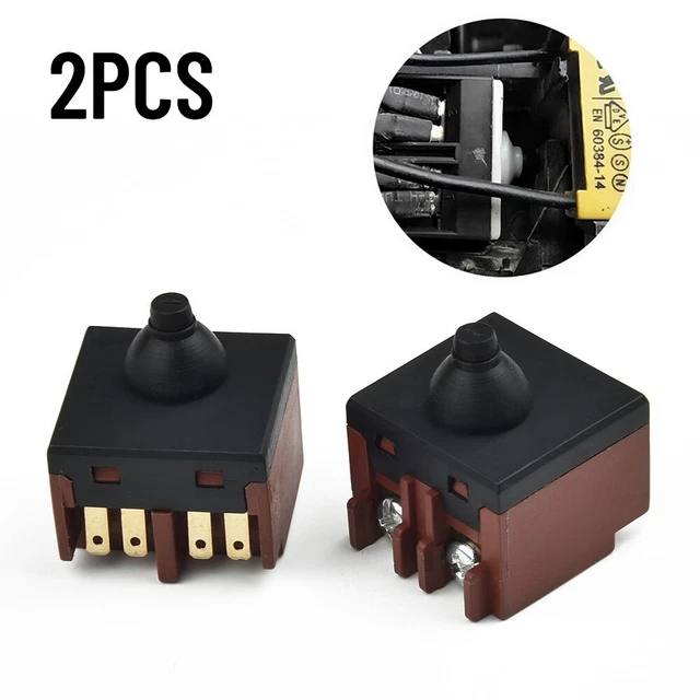REPLACEMENT BLACK PUSH Button Switch 2.5x2.5cm For 100mm 4 Angle ...