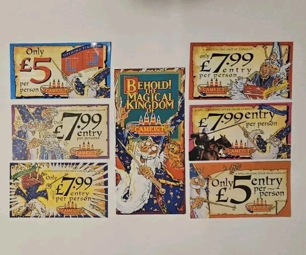RARE CAMELOT THEME Park Memorabilia 1997 £23.06 - PicClick UK