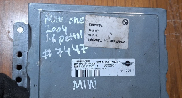 BMW MINI R55 R56 1.6 Petrol Engine Ecu Unit 7545802 #M7447 £25.00 ...
