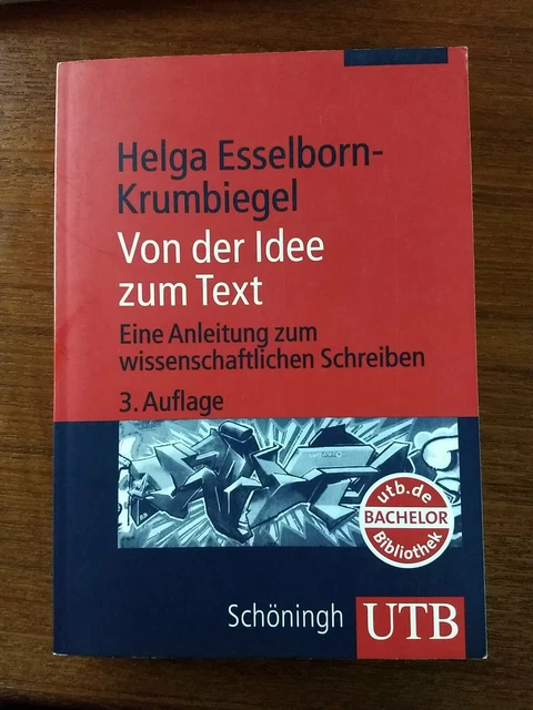 VON DER IDEE zum Text Eine Anleitung zum wissenschaftlichen Schreiben ...
