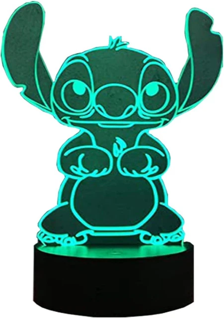 STITCH NIGHT LIGHT, Lilo and Stitch 3D Led 16 Color Stitch Light Table ...