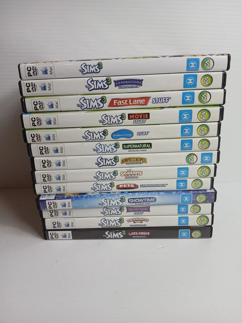 THE SIMS 3 PC Bundle Bulk Lot x12 EA Games PAL Windows & MAC $110.00 ...