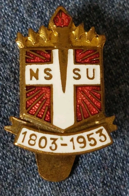 OLD NATIONAL SUNDAY School Union 1953 150th Anniversary Enamel ...