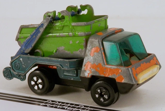 VINTAGE PLAYART SKIP Lorry Dump Truck COE Turbine Cab 2.5" Long 1:64 ...