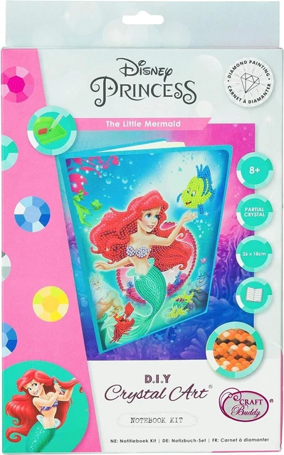NEW! CRAFT BUDDY Disney Princess The Little Mermaid Notebook D.I.Y ...