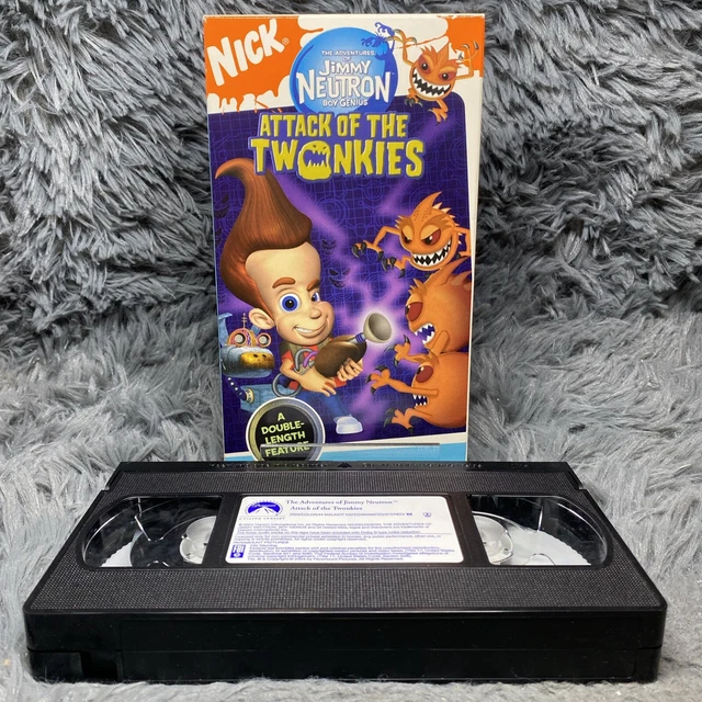 THE ADVENTURES OF Jimmy Neutron Boy Genius Attack of the Twonkies VHS ...