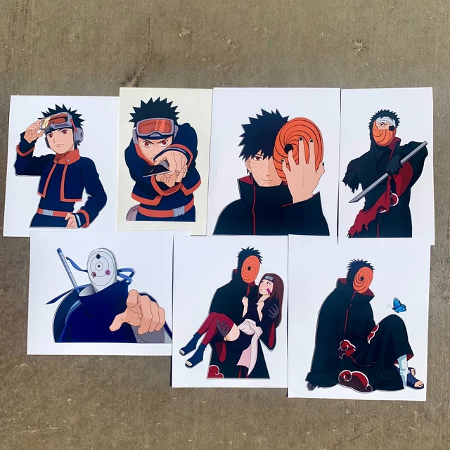 TOBI UCHIHA OBITO Madra Itachi Sharingan Mangekyou Naruto Anime Sticker ...