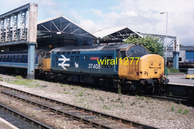 ORIGINAL RAILWAY PHOTOGRAPHIC negative Class 37 37408 at Chester £2.50 ...