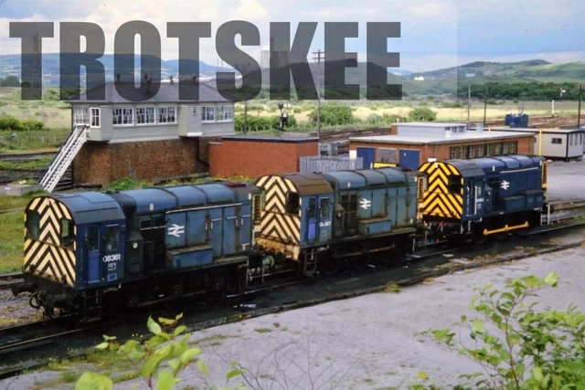 35MM SLIDE BR British Railways Diesel Loco Class 08 08361 Swansea 1985 ...