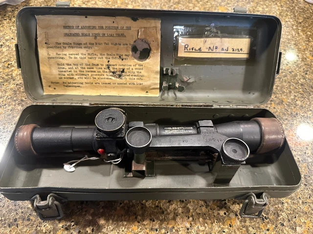1939 ORIGINAL LEE Enfield No.32 Mk III/MK 3 Sniper Scope with Mount and ...