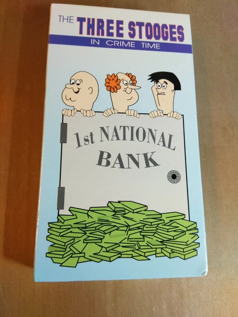 THE THREE STOOGES In Crime Time (VHS 1997) 1st National Bank - cartoon ...