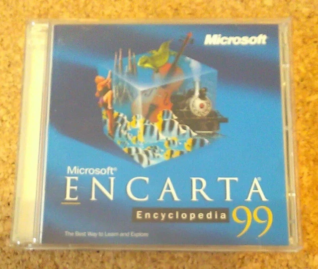 MICROSOFT ENCARTA 99 Encyclopaedia CDRom 2CD Set £5.99 - PicClick UK