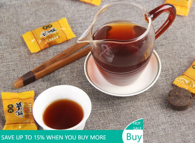 500G PU-ERH GLUTINOUS Rice Aroma Ripe Puer Tea Mini Cake Tuo Cha Tea Cooked Pack EUR 29,41 ...