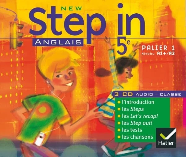 ALIKI DIAZ-KOSTAKIS NEW Step In Anglais 5e éd. 2007 - 3 CD audio classe (CD) EUR 91,62 - PicClick FR