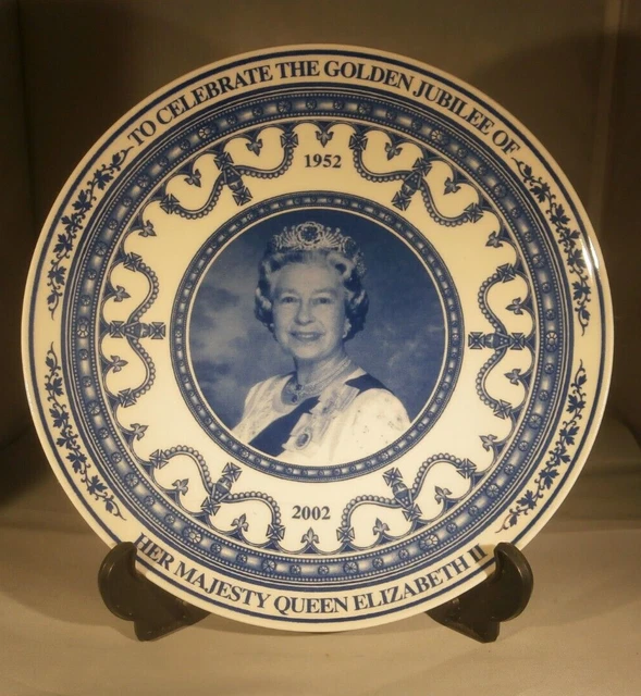 WEDGWOOD QUEENS WARE Daily Mail Golden Jubilee Queen Elizabeth 1952 ...