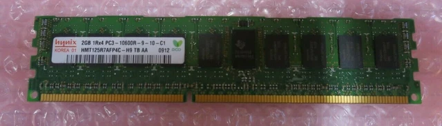 MÉMOIRE DIMM 240 broches Hynix HMT125R7AFP4C-H9 2 Go PC3-10600 DDR3-1333 MHz ECC CL9 broches EUR ...