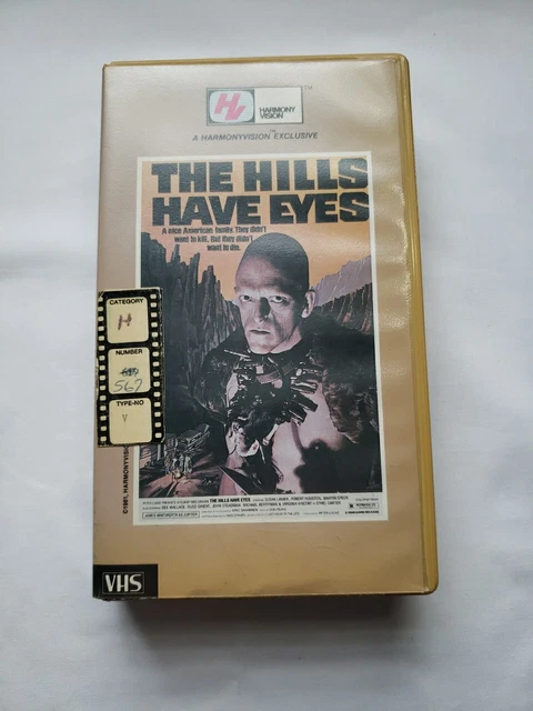 THE HILLS HAVE Eyes VHS Horror Harmony Vision Video Clamshell Wes ...