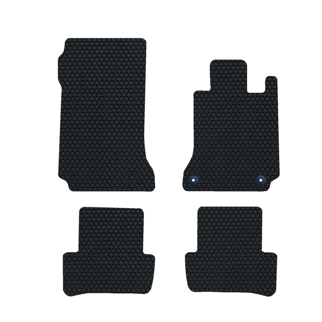 MERCEDES C CLASS W204 2007-2014 Tailored Rubber Car Mats Black Set ...