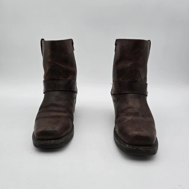 DINGO BOOTS MENS 8 D Brown Rev Up Leather Harness GauchoWestern ...