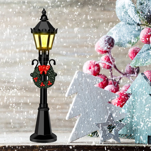 CHRISTMAS MINI STREET Light Model Dollhouse Streetlight Pathway Light ...