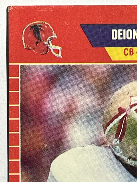 CARTE RECRUE DEION SANDERS Falcons, Cowboys, 49ers 1989 Pro Set #1 ...