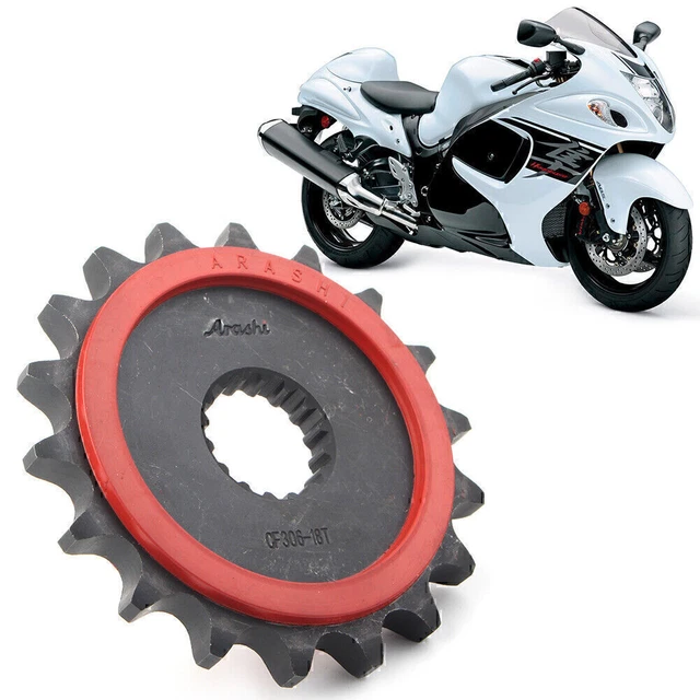 MOTORCYCLE FRONT ENGINE Chain Drive Sprocket 18T For Suzuki GSXR1300 ...