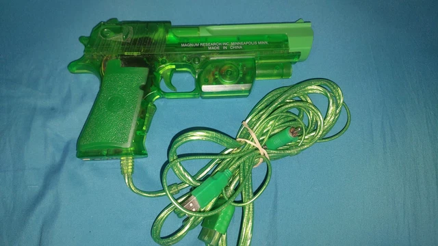 THRUSTMASTER PS1 PS2 Light gun controller Desert Eagle green EUR 39,26 ...