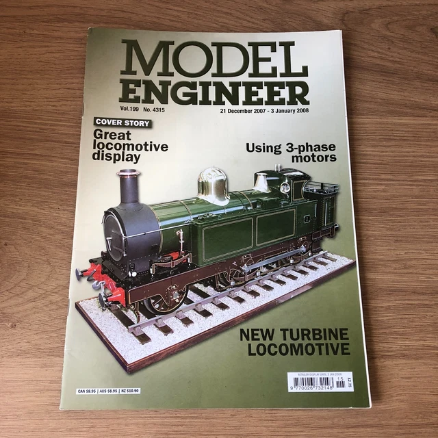 (ST) MODEL ENGINEER MAGAZINE #4315 Using 3-Phase Motors - New Turbine Locomotive £6.99 - PicClick UK