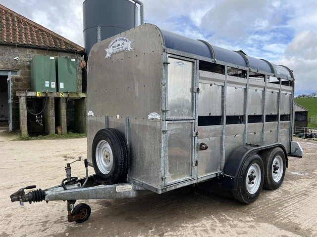 GRAHAM EDWARDS GET 126 12Ft X 6Ft Livestock / Cattle Trailer Twin Axle ...
