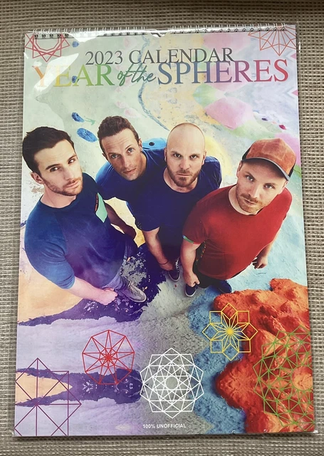 COLDPLAY 2023 CALENDAR Year of the Spheres: Sealed - Chris Martin,Guy ...