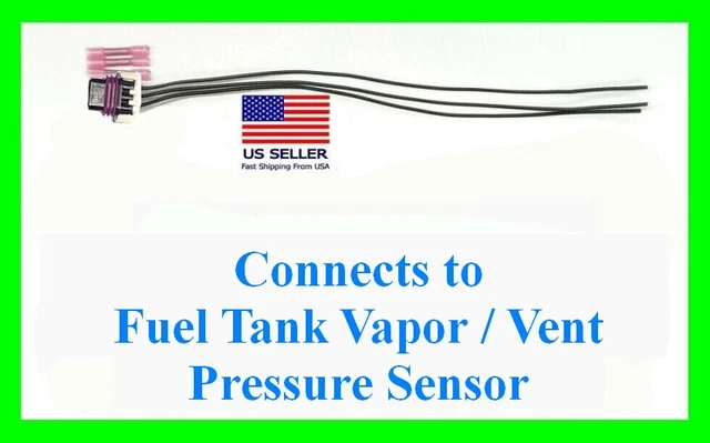 FUEL TANK VAPOR Pressure Sensor Connector Plug Pigtail Wiring Harness ...