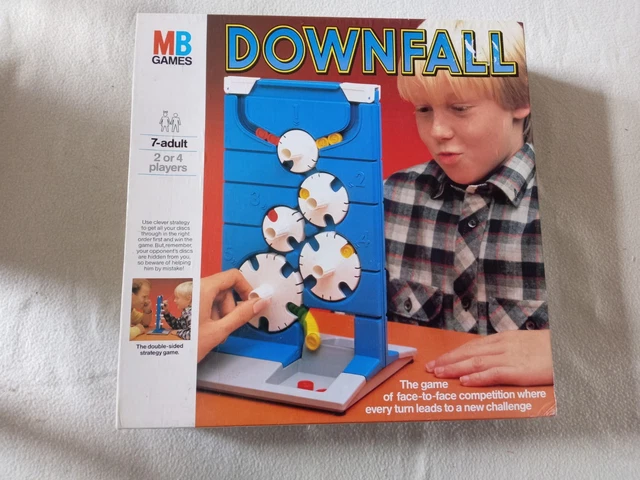 VINTAGE DOWNFALL BOARD Game By MB Games Complete 1977 Square Box VGC £ ...
