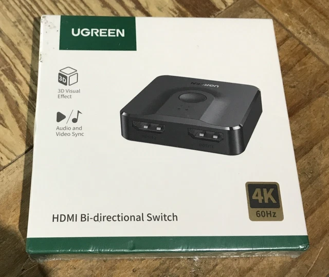 UGREEN HDMI SWITCH 4K@60Hz HDMI Splitter Bi-directional Switcher 2 In 1 ...