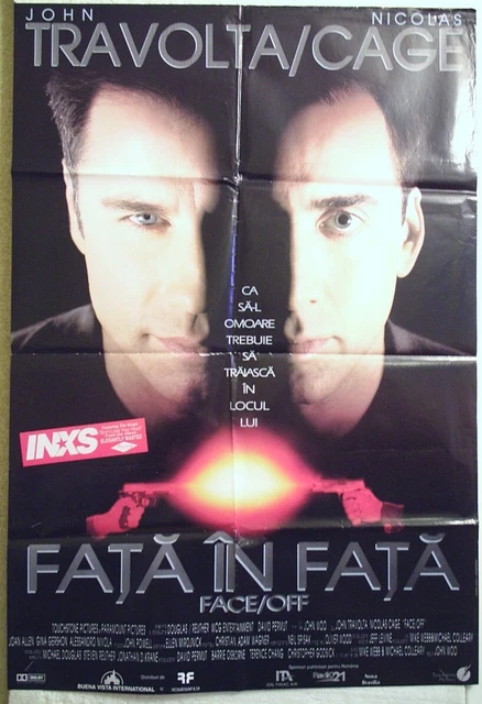 MOVIE POSTER=FACE/OFF /Fata in fatabe49(John Travolta, Nicholas Cage ...