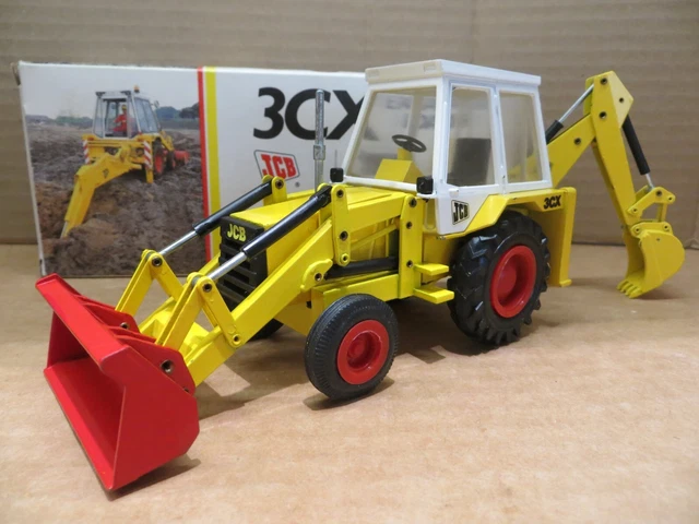 NZG JCB 3CX Backhoe Loader White Cab Jcb Diecast Model Jcb Rare ...